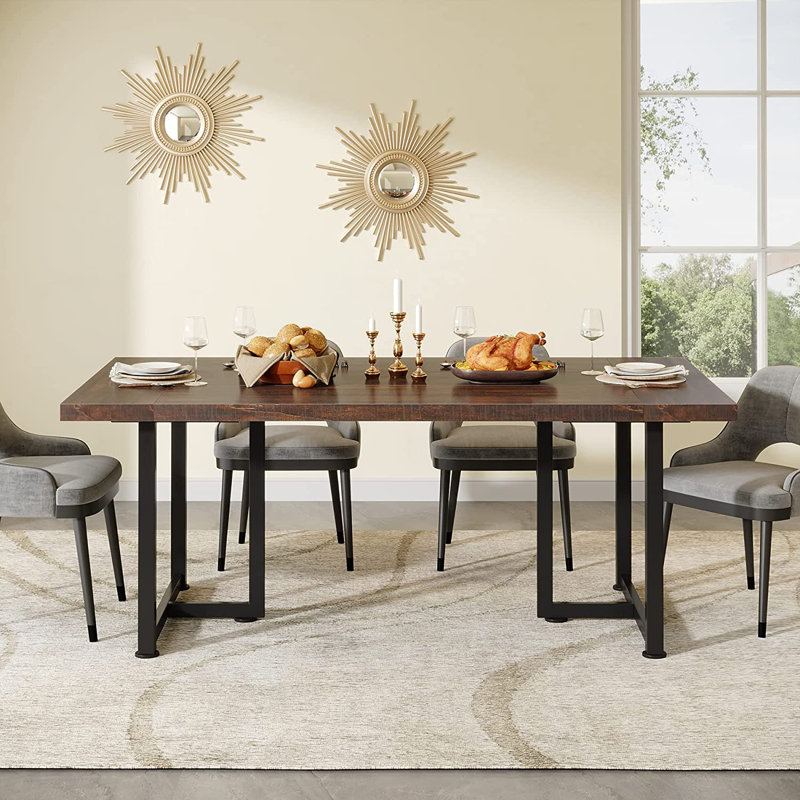 17 Stories Eastway 70.86" Dining Table & Reviews | Wayfair