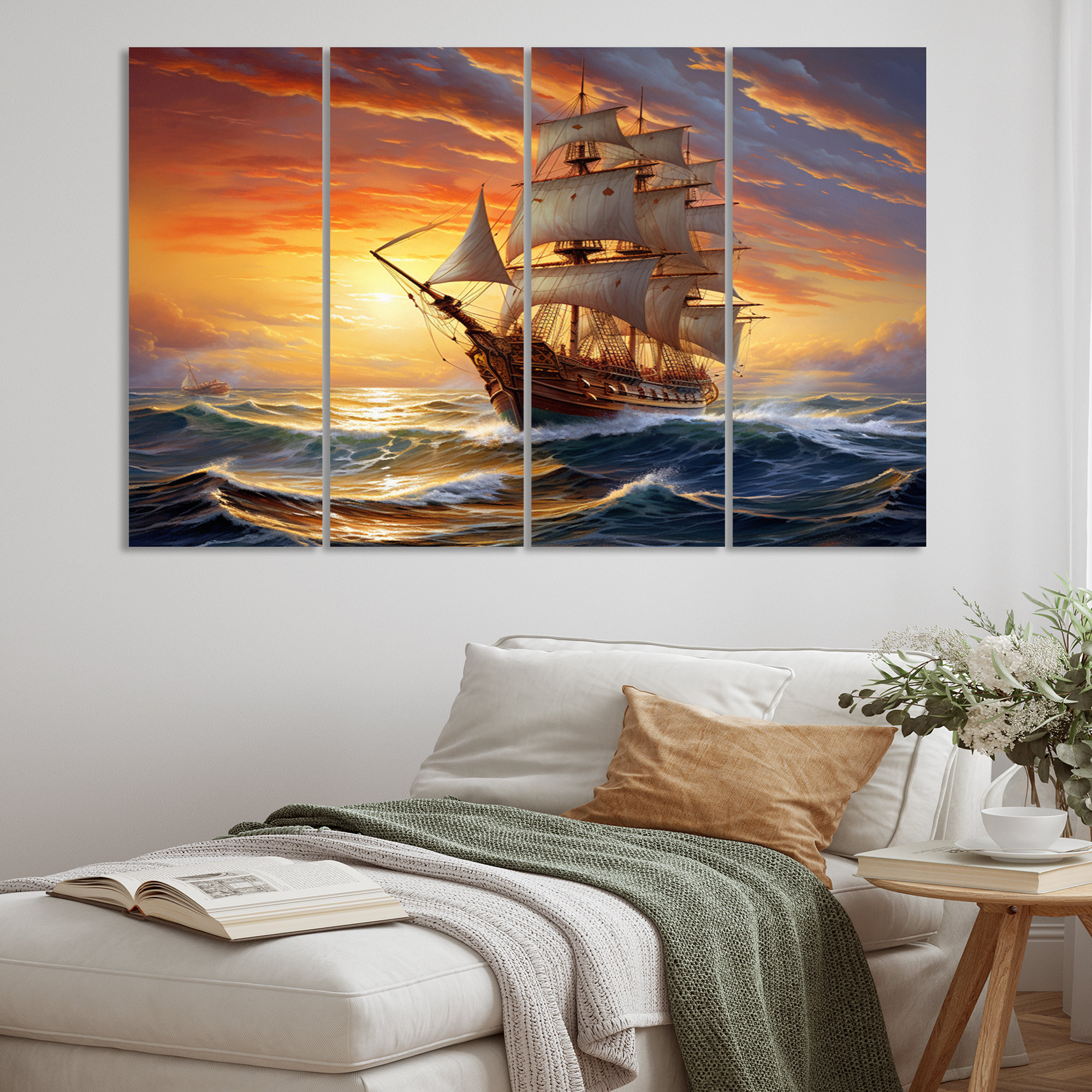 Design Art Boat Majestic Mariners I - Transportation Canvas Wall Art ...