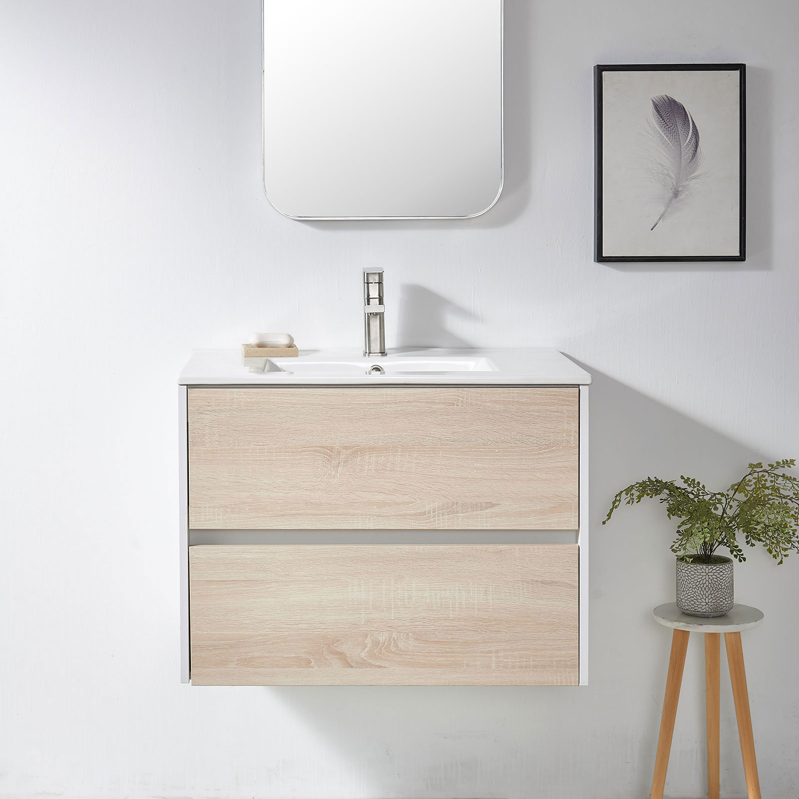 Ebern Designs 30 Danube Modern Wall Mounted Handle Free Single