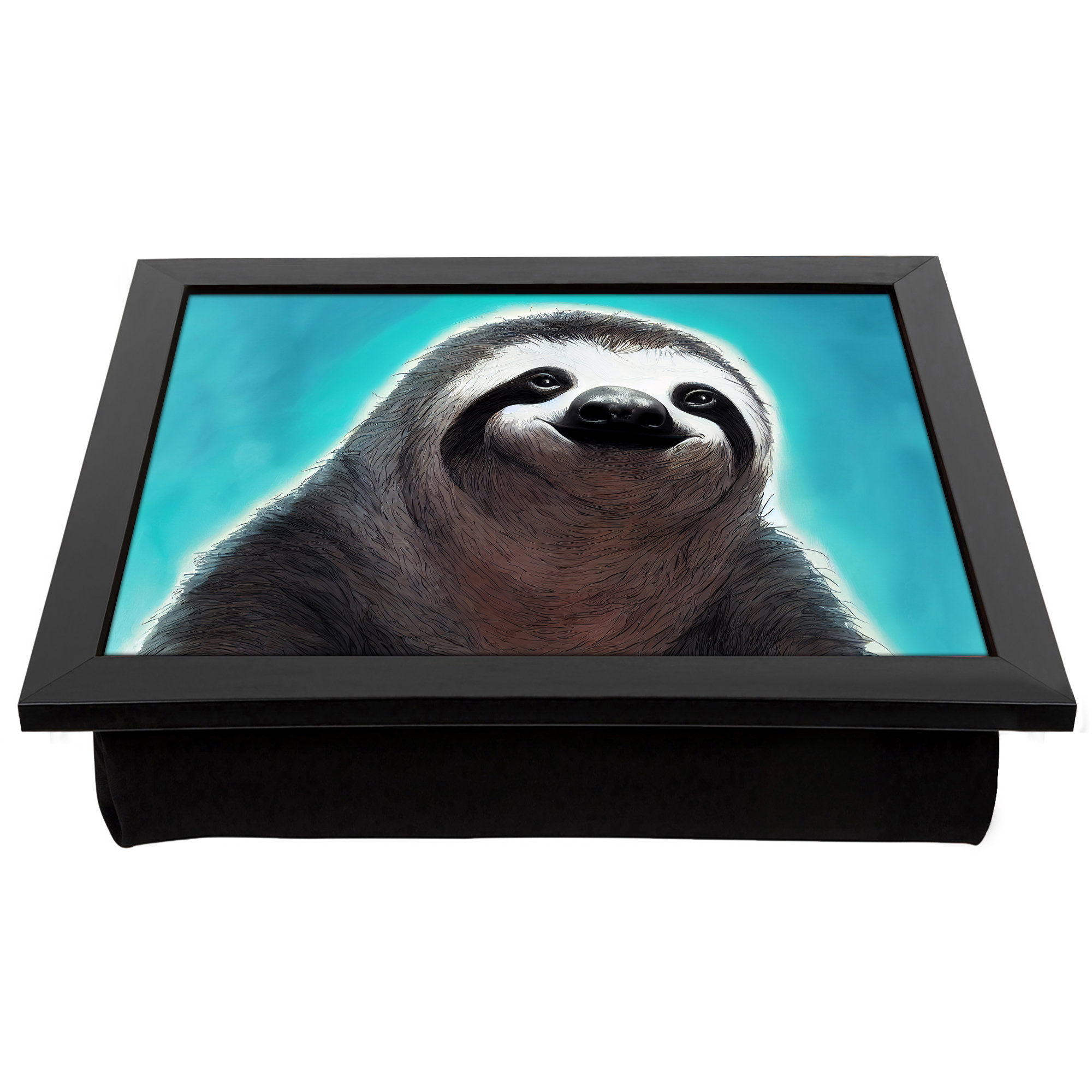 17 Stories Sloth Portrait Vol.3 Lap Tray with Cushion | Wayfair.co.uk