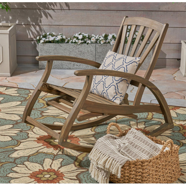 Kozart Solid Wood Rocking Chair - Wayfair Canada