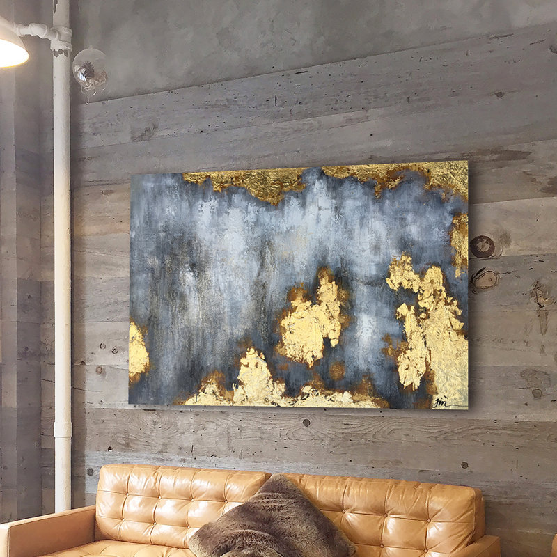 Mercer41 'Reflecting Lights' Oil Painting Print on Wrapped Canvas | Wayfair