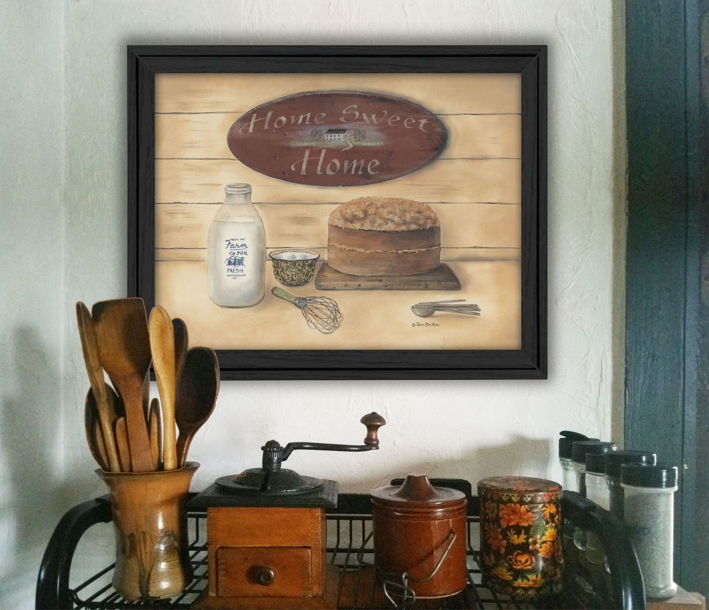 Charlton Home® Home Sweet Home Framed Wall Art for Living Room, Home ...