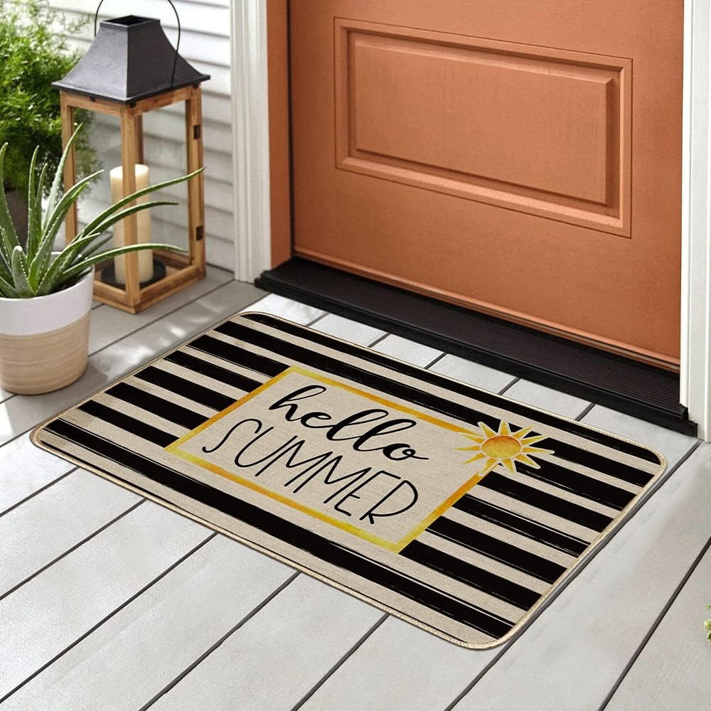 Latitude Run® Hello Summer Doormat 17 X 29 Inch, Seasonal Sunshine ...