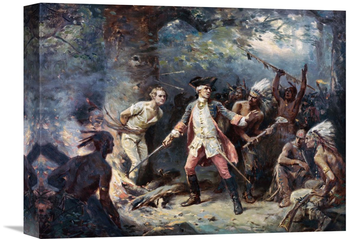 Global Gallery 'Rescue of Major Israel Putnam' by Jean Leon Gerome ...