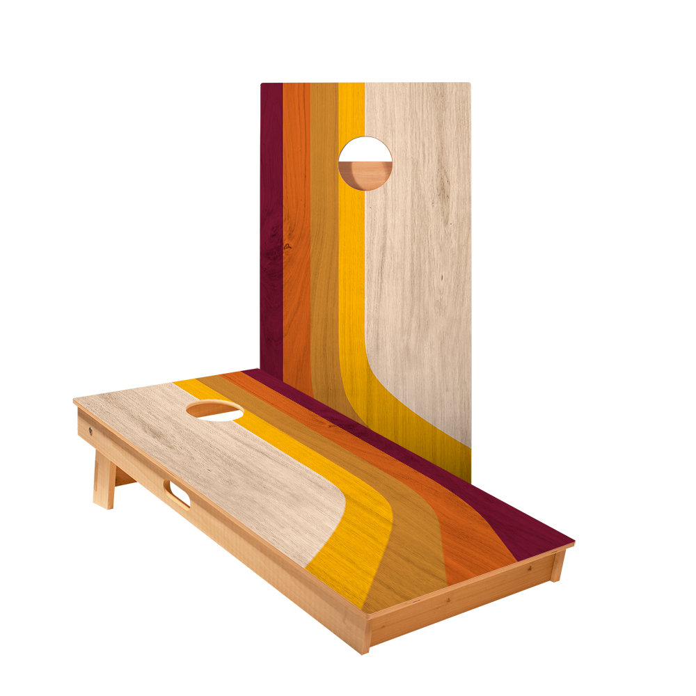 The American Cornhole Association Swashed Stripes Star Cornhole Boards ...