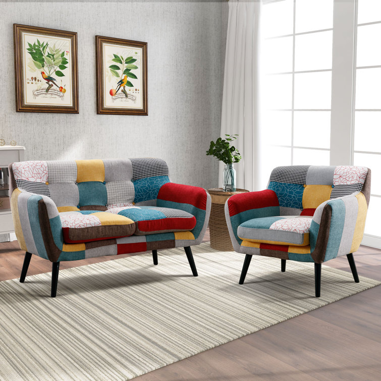 George Oliver Jubril 2 - Piece Fashion Retro Living Room Set & Reviews ...