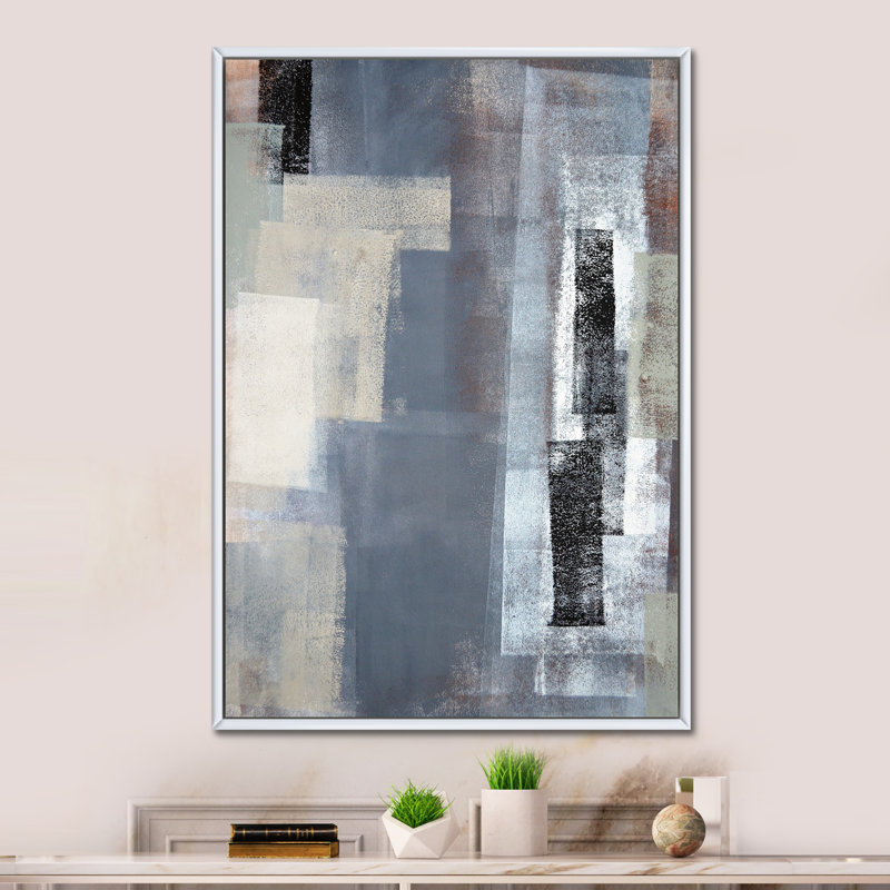 17 Stories Brown Meets Gray Abstract Art IV - Modern & Contemporary ...