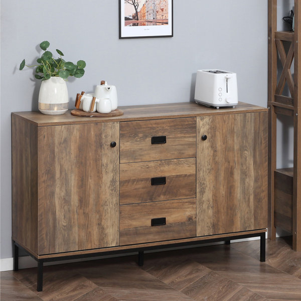 Alpen Home Melita 120 Cm Wide 3 Drawer Sideboard & Reviews | Wayfair.co.uk