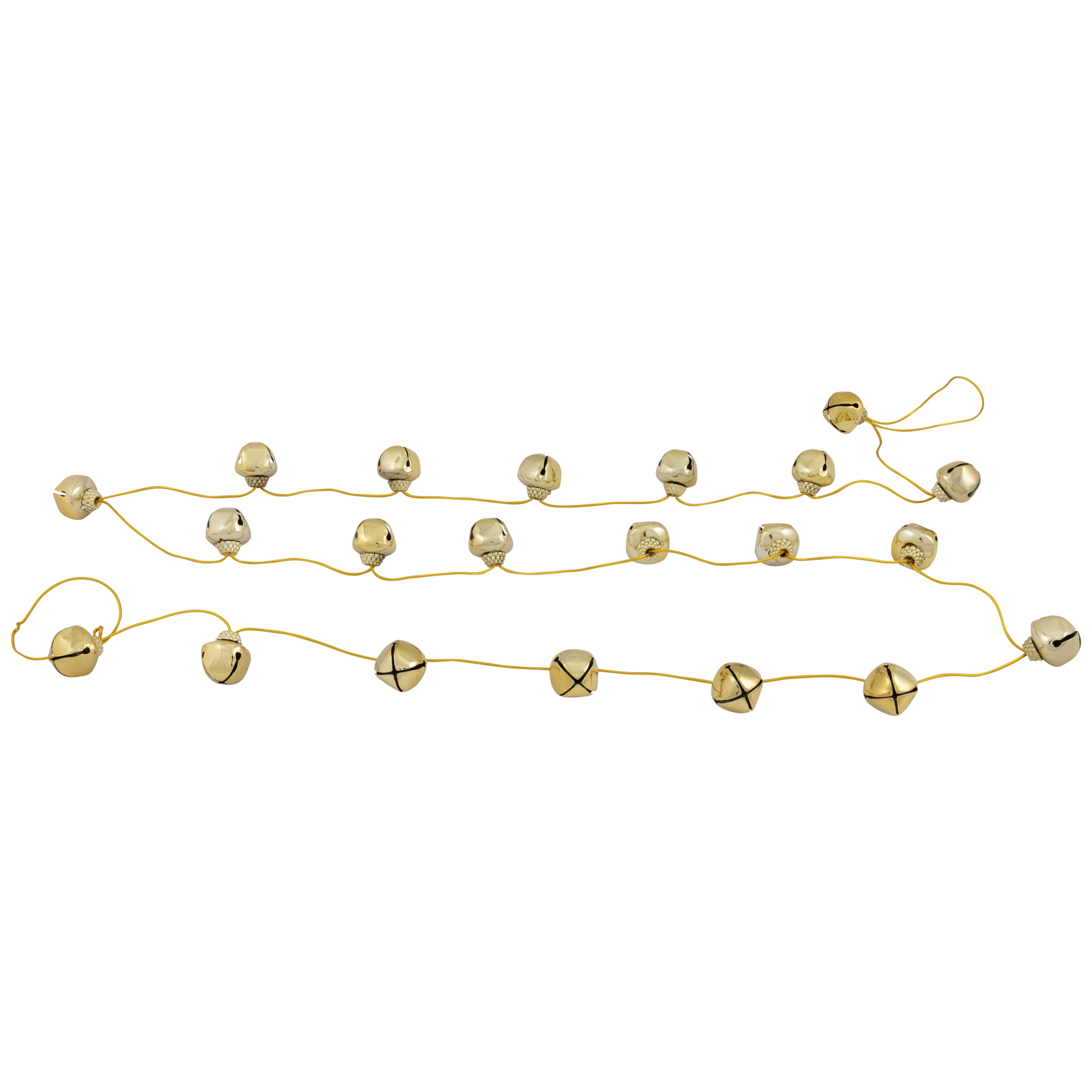 Northlight Seasonal Shiny Metal Jingle Bells Christmas Garland - 7.5 ...
