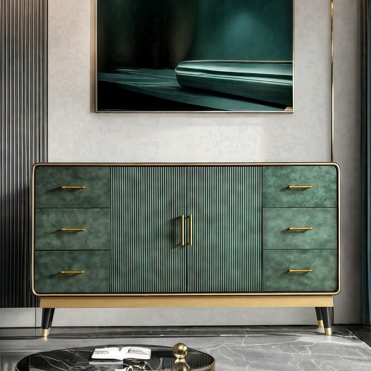 Liu's ink furniture Elegant Modern Storage Cabinet Sideboard | Wayfair