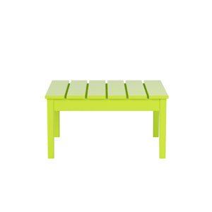 Winston Porter Ietta Outdoor Square HDPE Coffee Table & Reviews | Wayfair