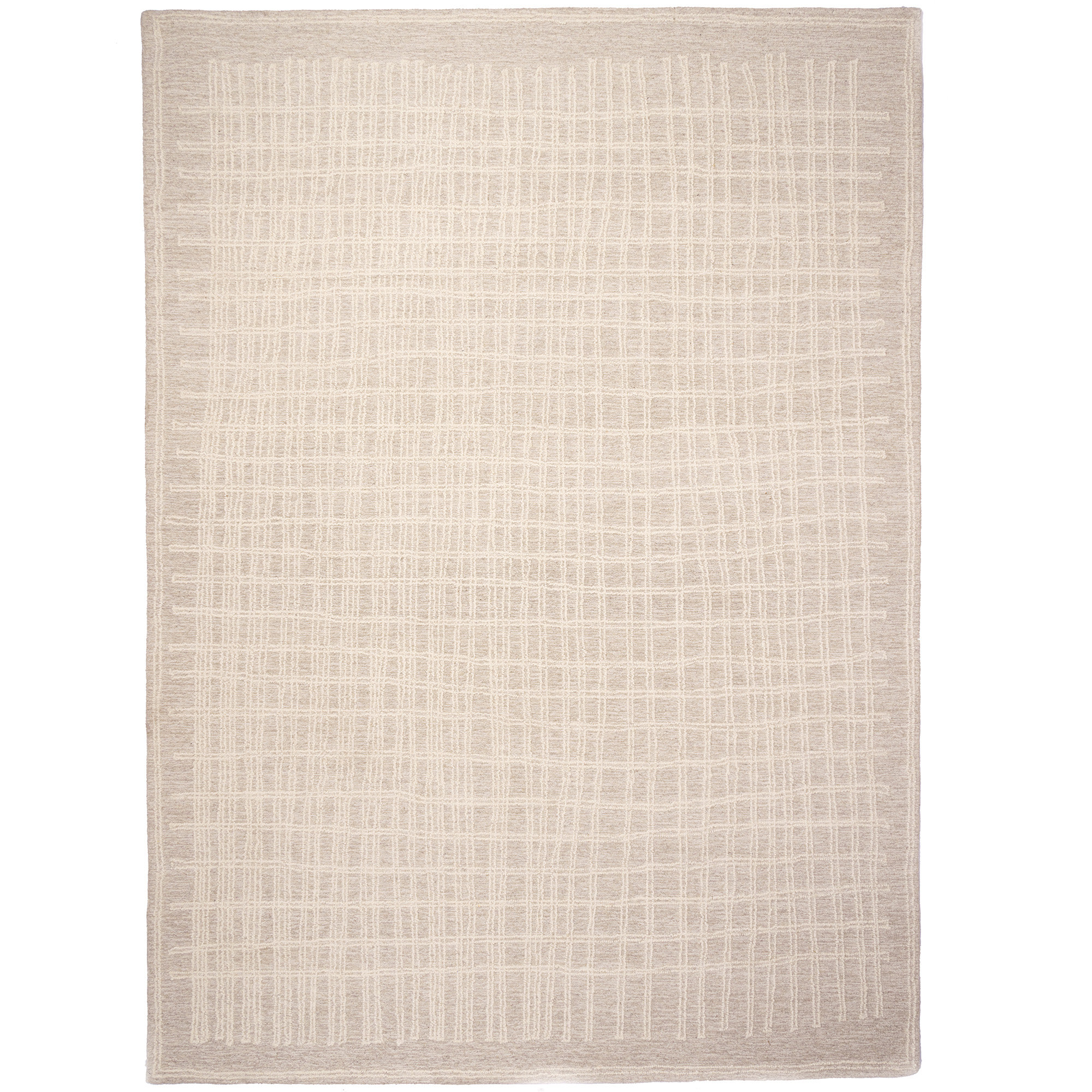 Wrought Studio™ Rectangle Paths Wool Area Rug with Non-Slip Backing ...