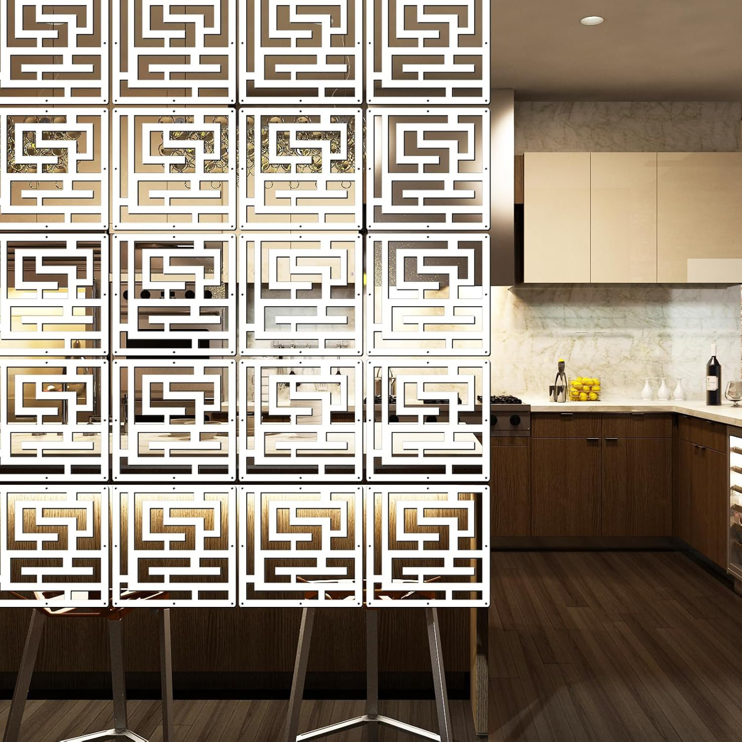 Wrought Studio™ Hanging Room Divider Panel,10 Pieces Hanging Wall ...