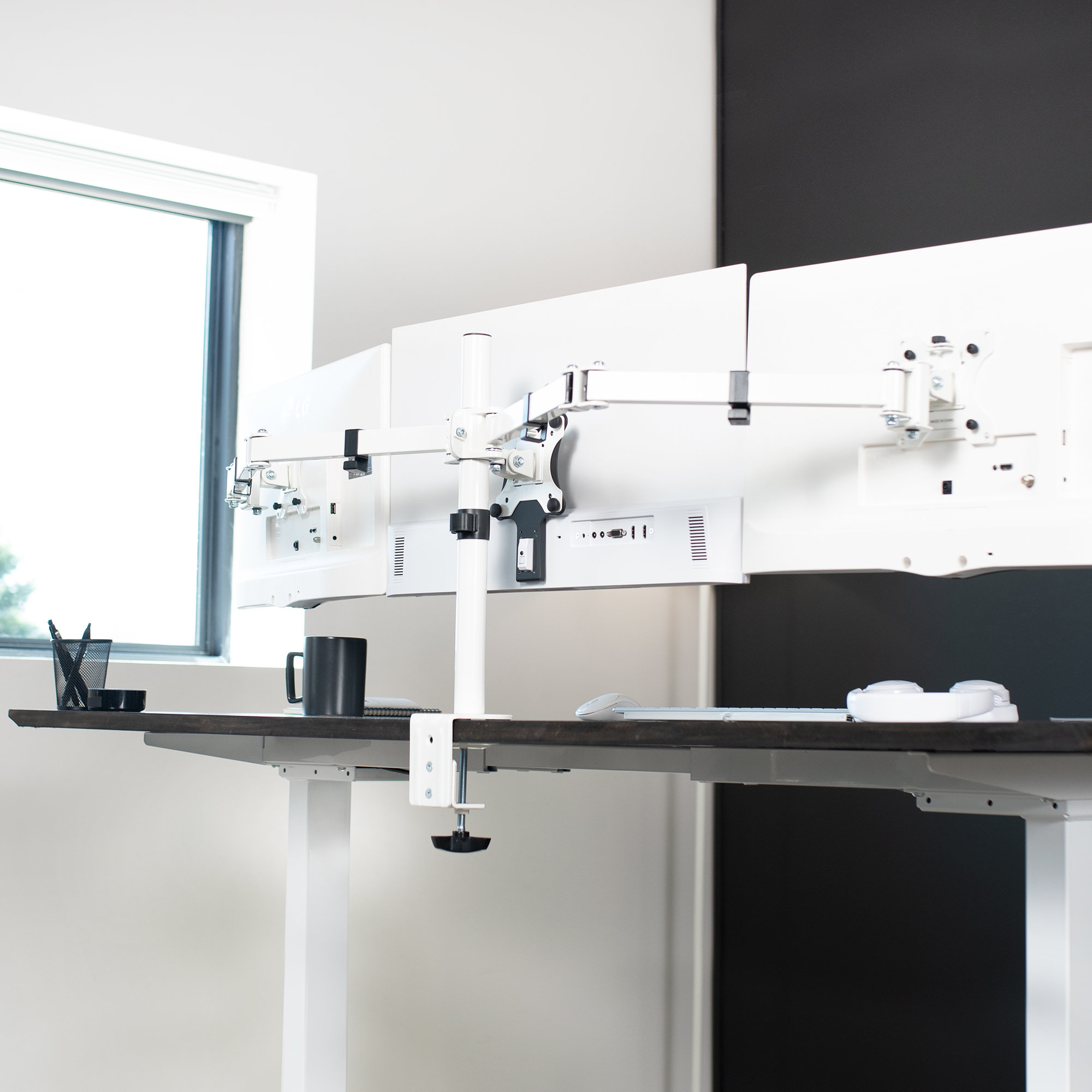 Vivo White Desktop Mount Holds up to 15.4 lbs | Wayfair