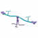 Plum Rotating See Saw - Purple/Teal | Wayfair.co.uk