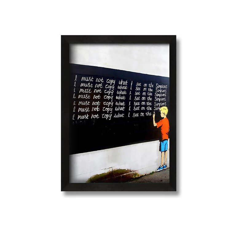 Happy Larry I Must - Picture Frame Painting on Canvas | Wayfair.co.uk