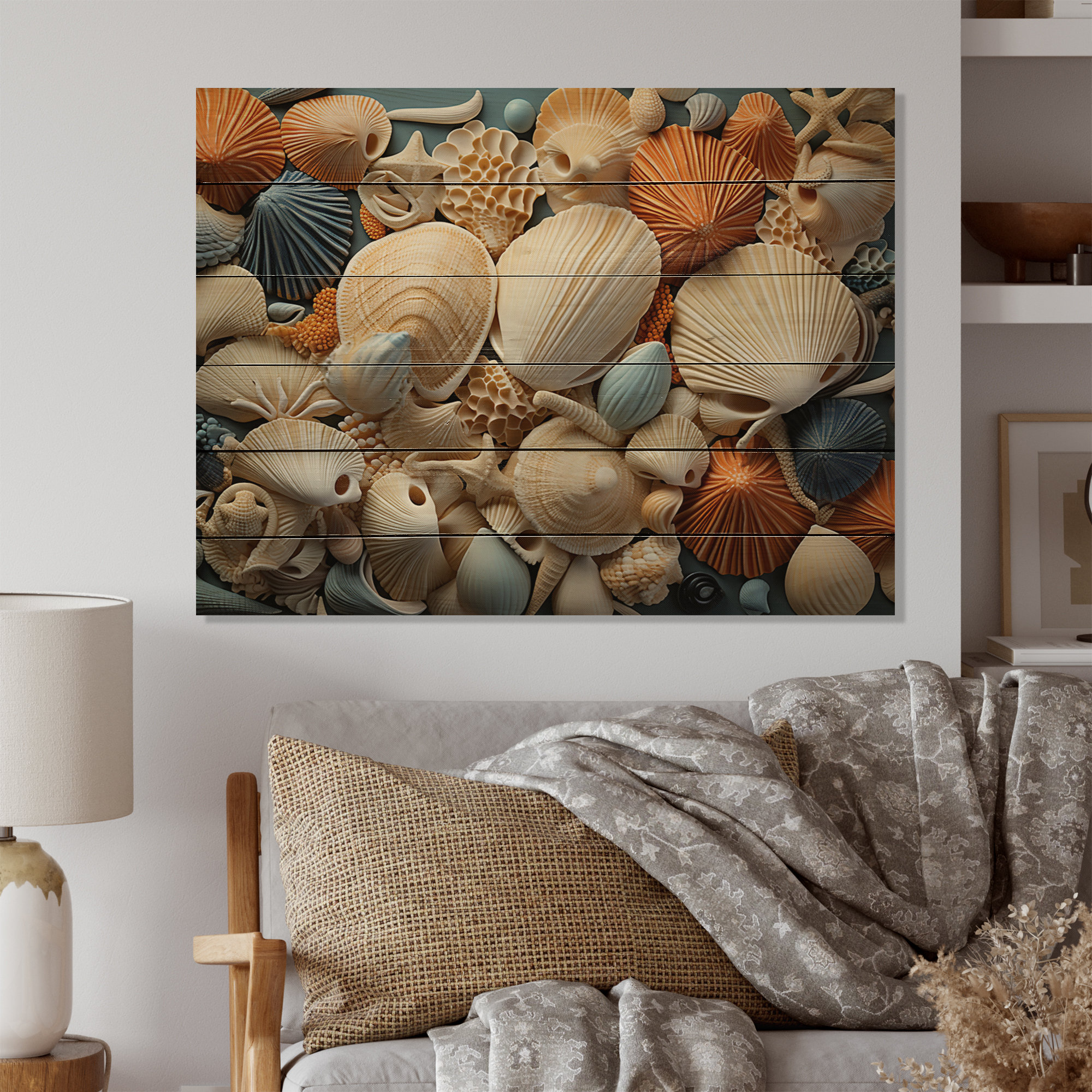 Rosecliff Heights " Beach Seashell Collage " | Wayfair