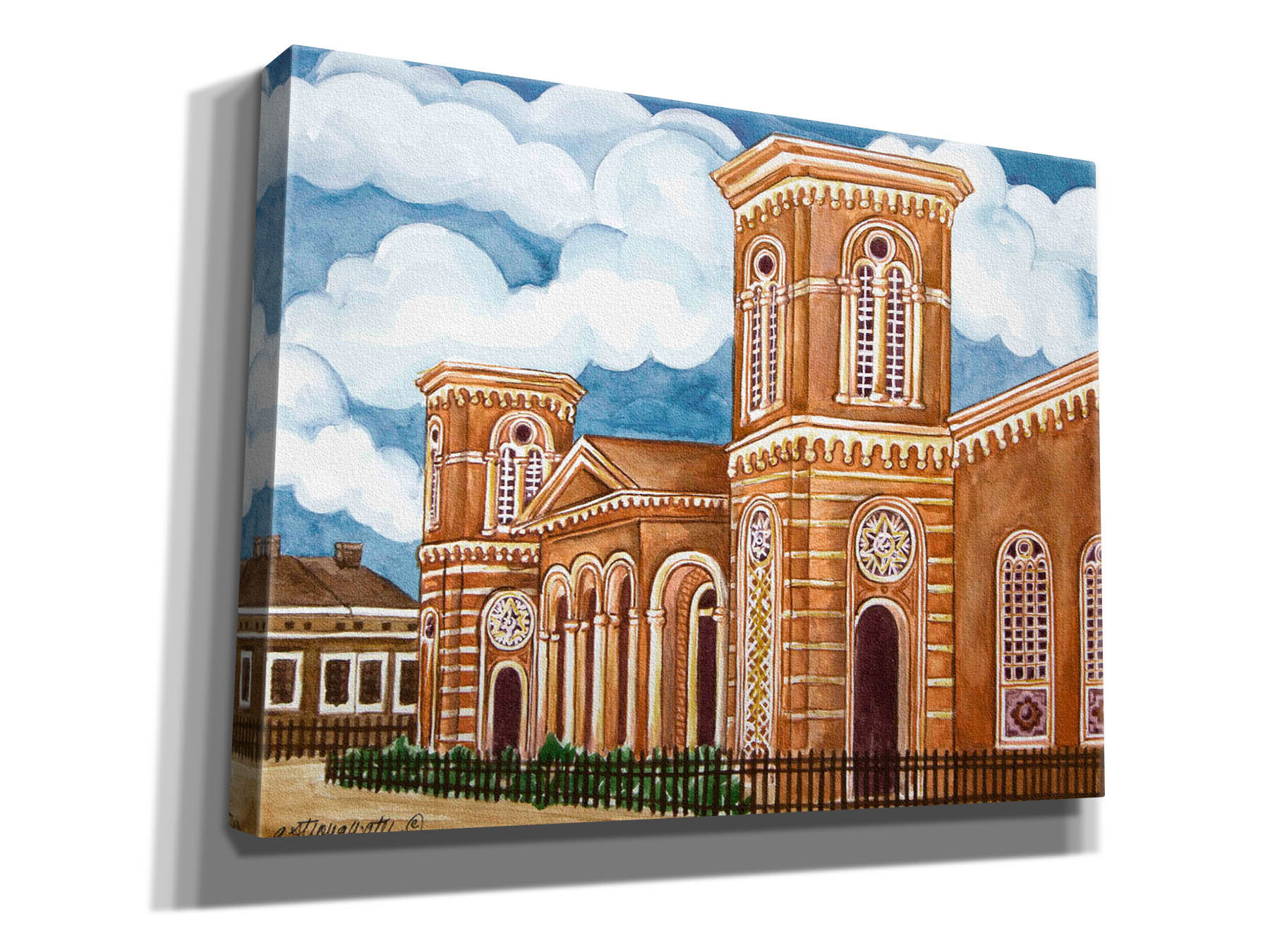 Winston Porter 'Synagogue Wiznitz Exterior' by Andrea Strongwater ...