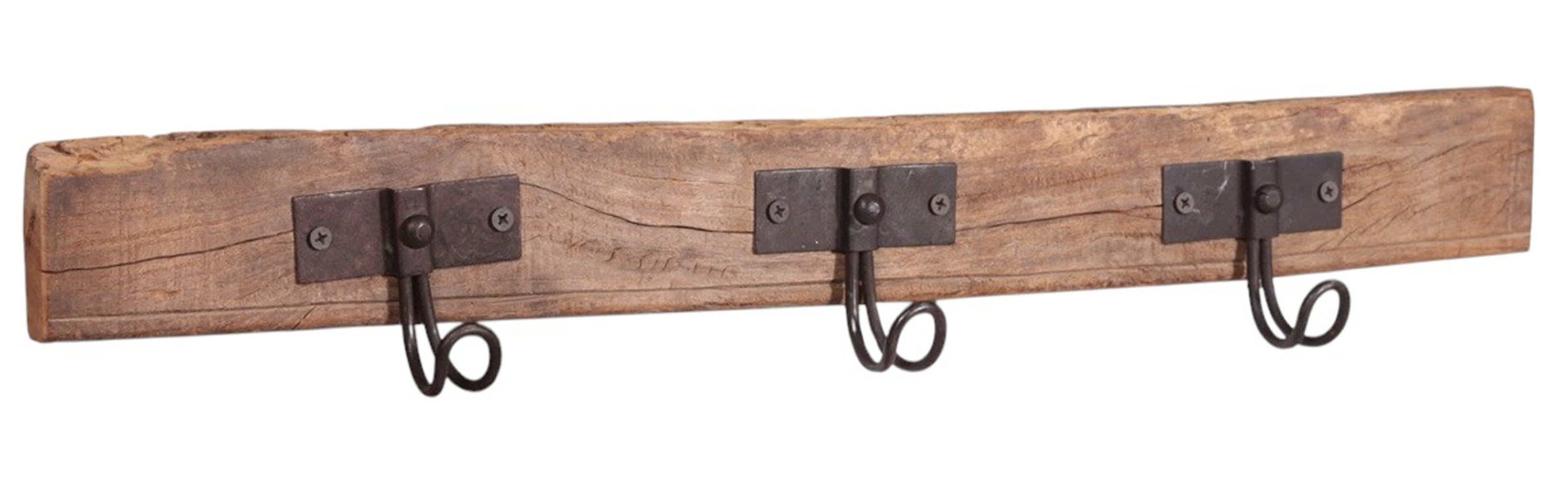 Brambly Cottage Reclaimed Wooden 3 Hooks Coat Rack | Wayfair.co.uk