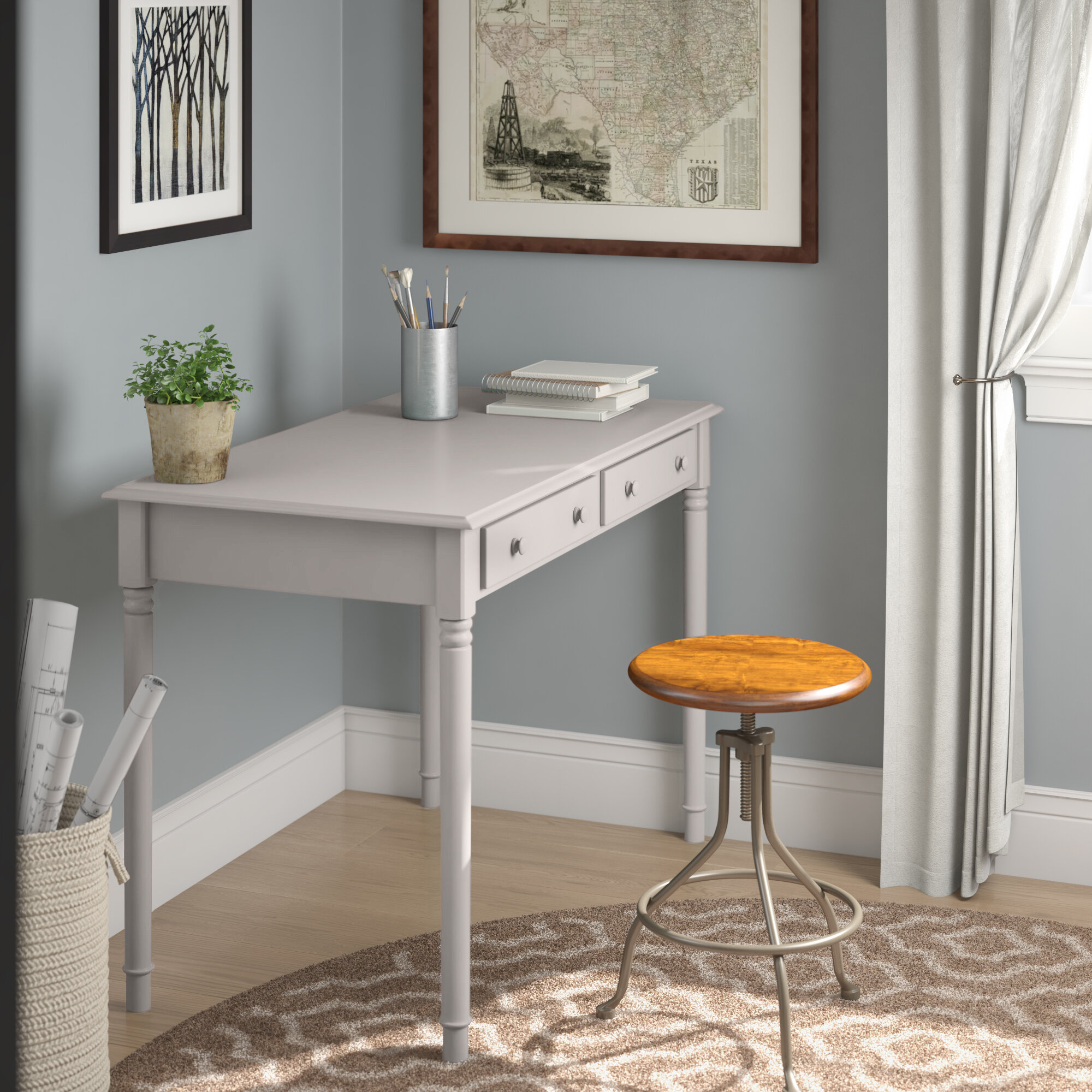 Alcott Hill® Lyndsay Desk & Reviews | Wayfair