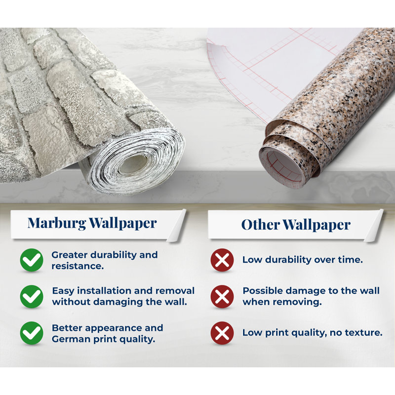 17 Stories Non-Woven Removable Wallpaper Roll | Wayfair
