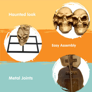 The Holiday Aisle® 7.2ft Halloween Outdoor Skull Archway Scary Giant ...