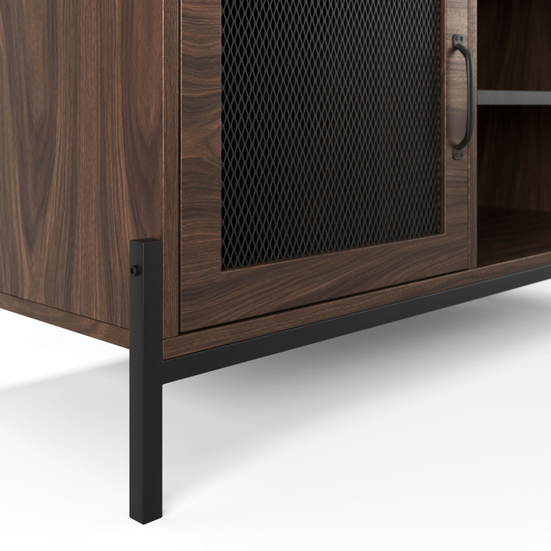 17 Stories 40" Modern Industrial TV Stand With Closed Door Storage ...
