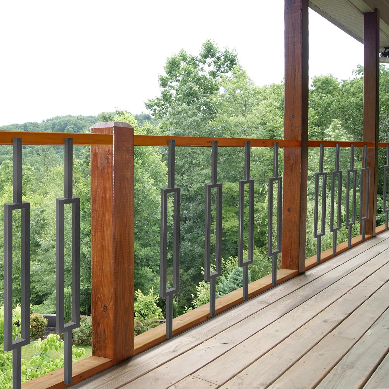 TMEE 44"Metal Staircase Baluster With Screws Deck Spindles And Stairs ...