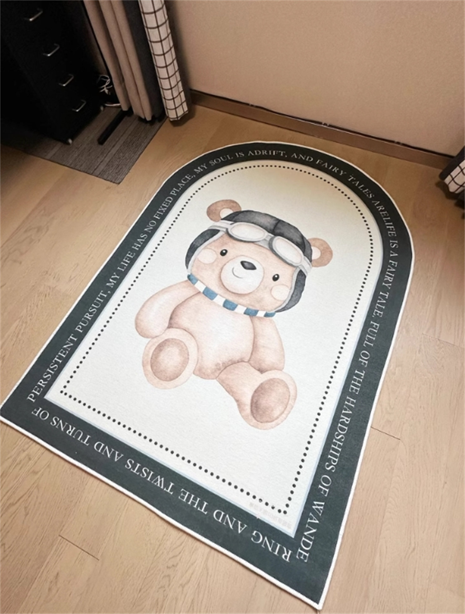 JINXI Study Room Carpet - Desk Chair Mat, High-End Bedroom Wood Floor ...
