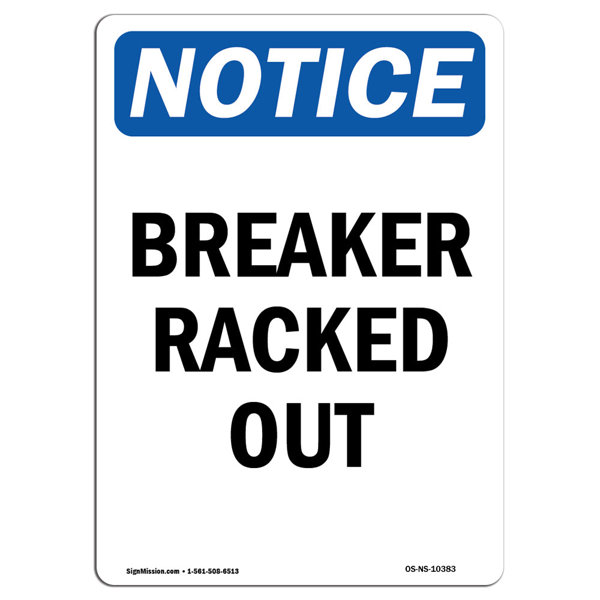 SignMission Breaker Racked out Sign | Wayfair