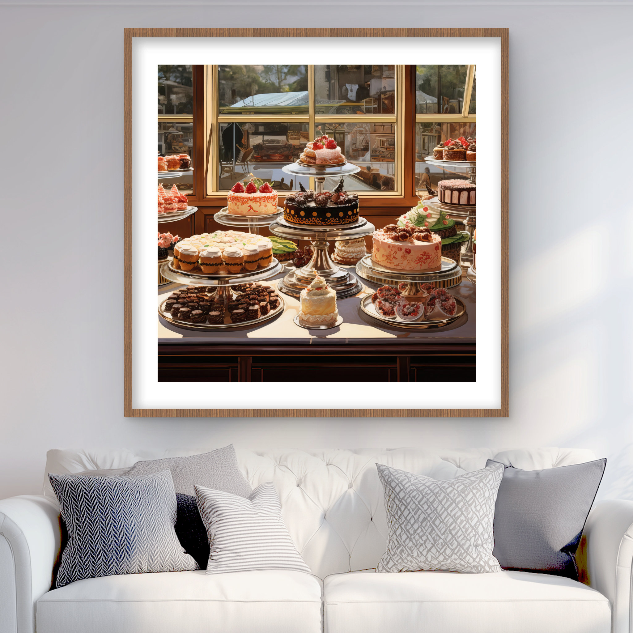Lark Manor™ Feast - Gastronomy White Framed Matted Print for Home Decor ...
