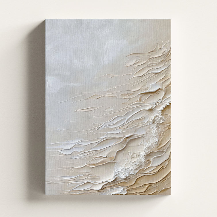 Ivy Bronx Modern Abstract Painting | Neutral Textured Art |Wall Decor ...