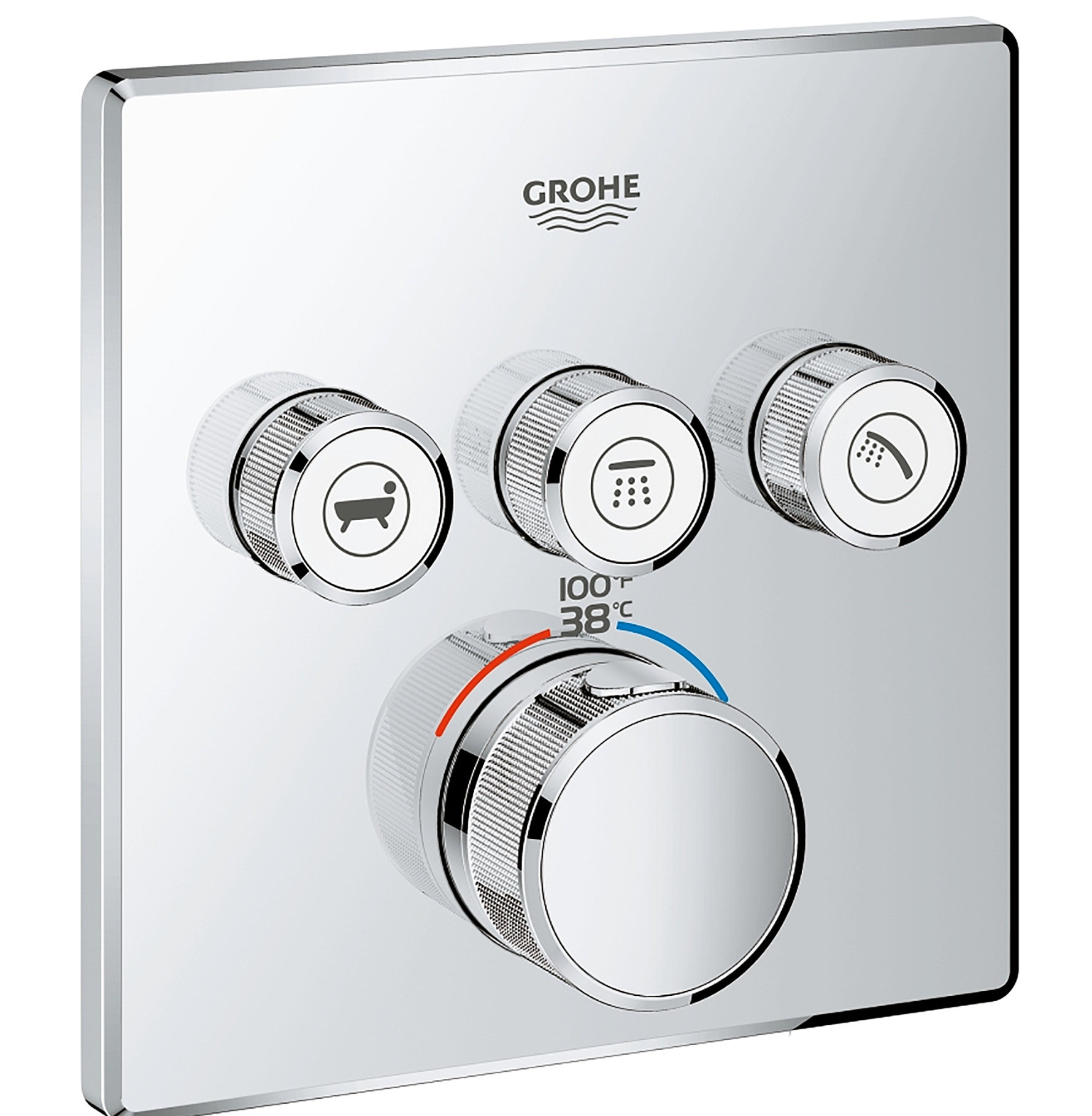 GROHE Grohtherm® SmartControl Triple Function Thermostatic Trim with ...