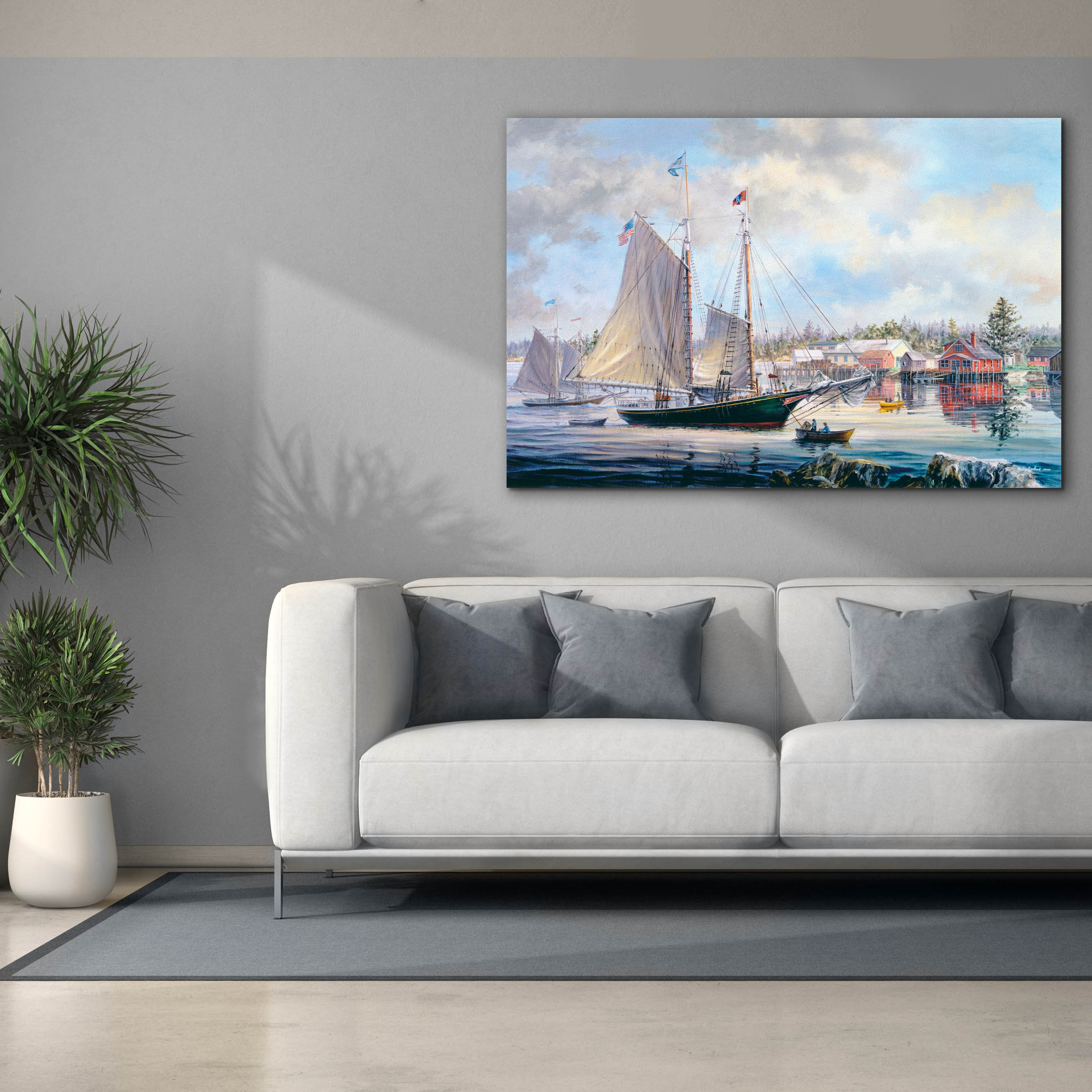 Breakwater Bay 'Voyage Preparation' by Nicky Boehme Canvas Wall Art, 60 ...