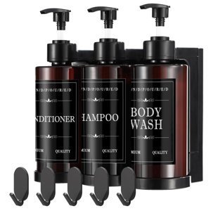 ColorLife Shampoo And Conditioner Dispenser For Shower Wall, Body Wash ...