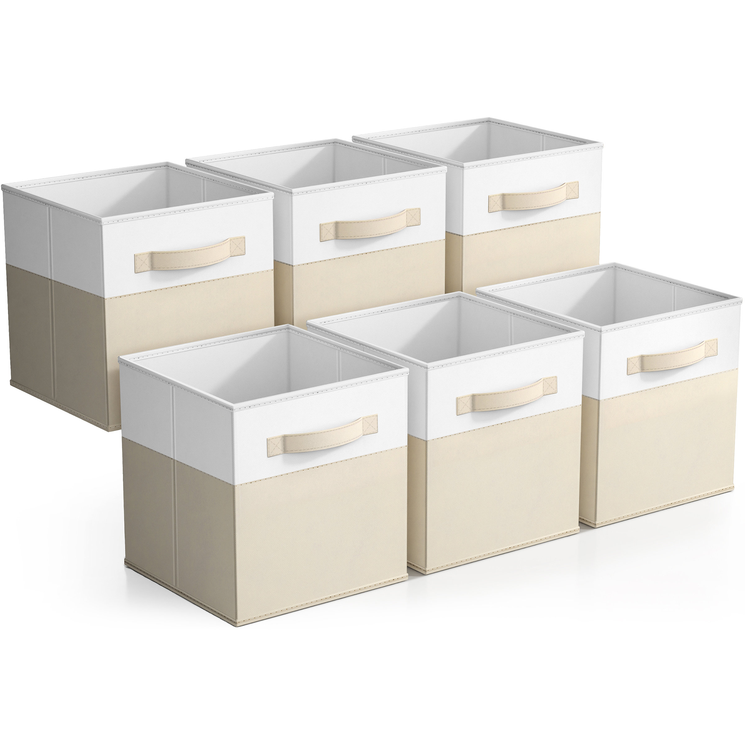 Sorbus Foldable Storage Bins – 6-Pack Fabric Storage Cubes, 11-Inch ...