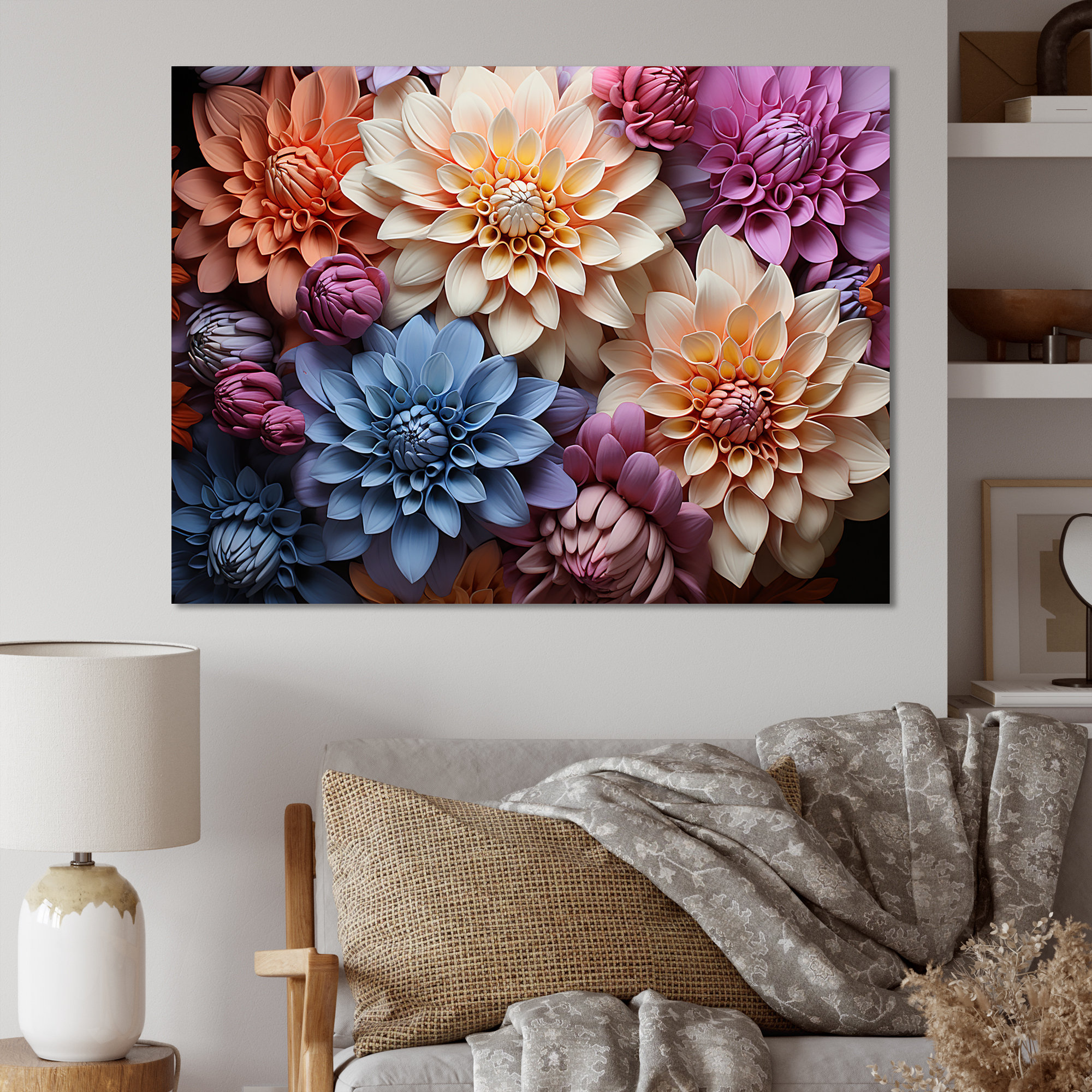 Winston Porter Mums Burst With Bold And Vibrant Colors I On Canvas ...