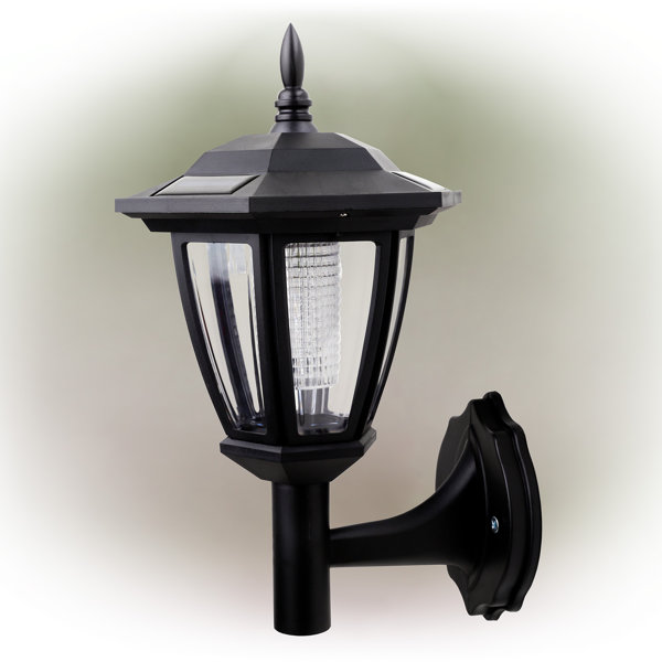Canora Grey Sartell Black 1 -Light 10" H Solar Powered LED Lantern Head ...