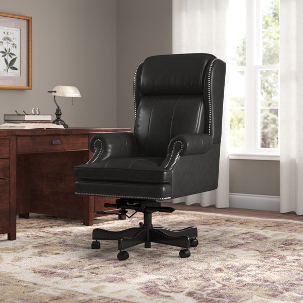 Genuine Leather Office Chairs You'll Love | Wayfair