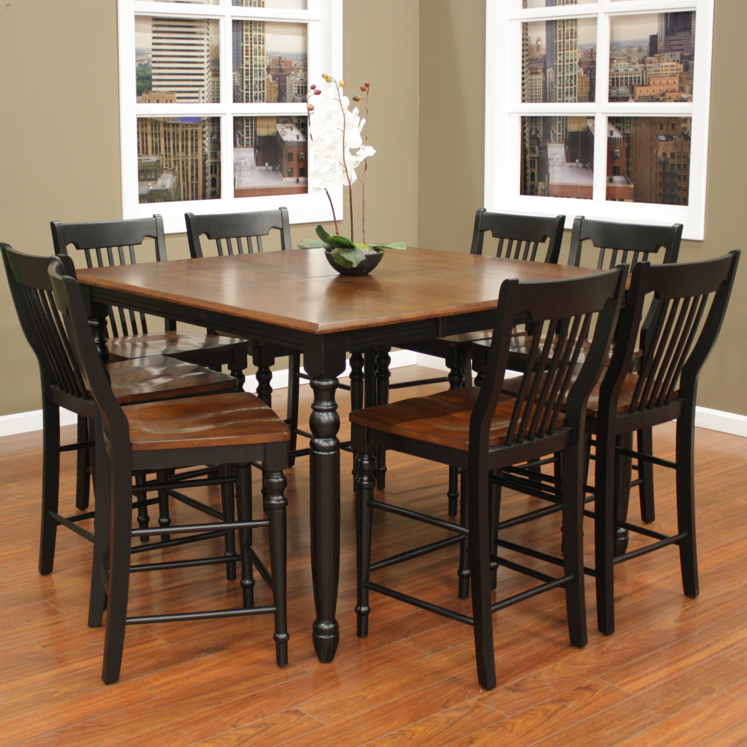 August Grove® Deer Lodge 9 Piece Counter Height Pub Set - Wayfair Canada