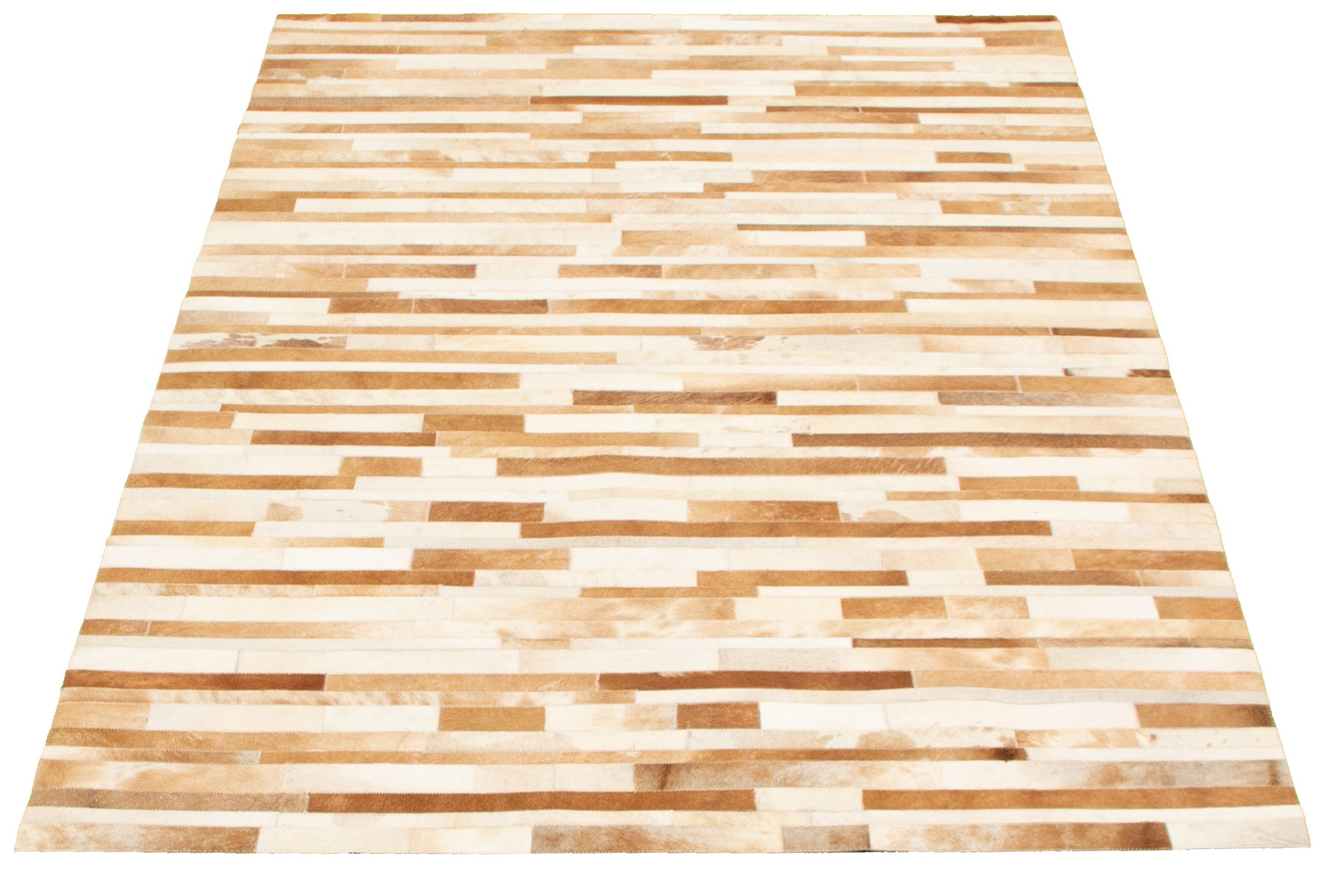 Ebern Designs Avnee Abstract Handmade Cowhide Rectangle 5' x 8' Cowhide ...