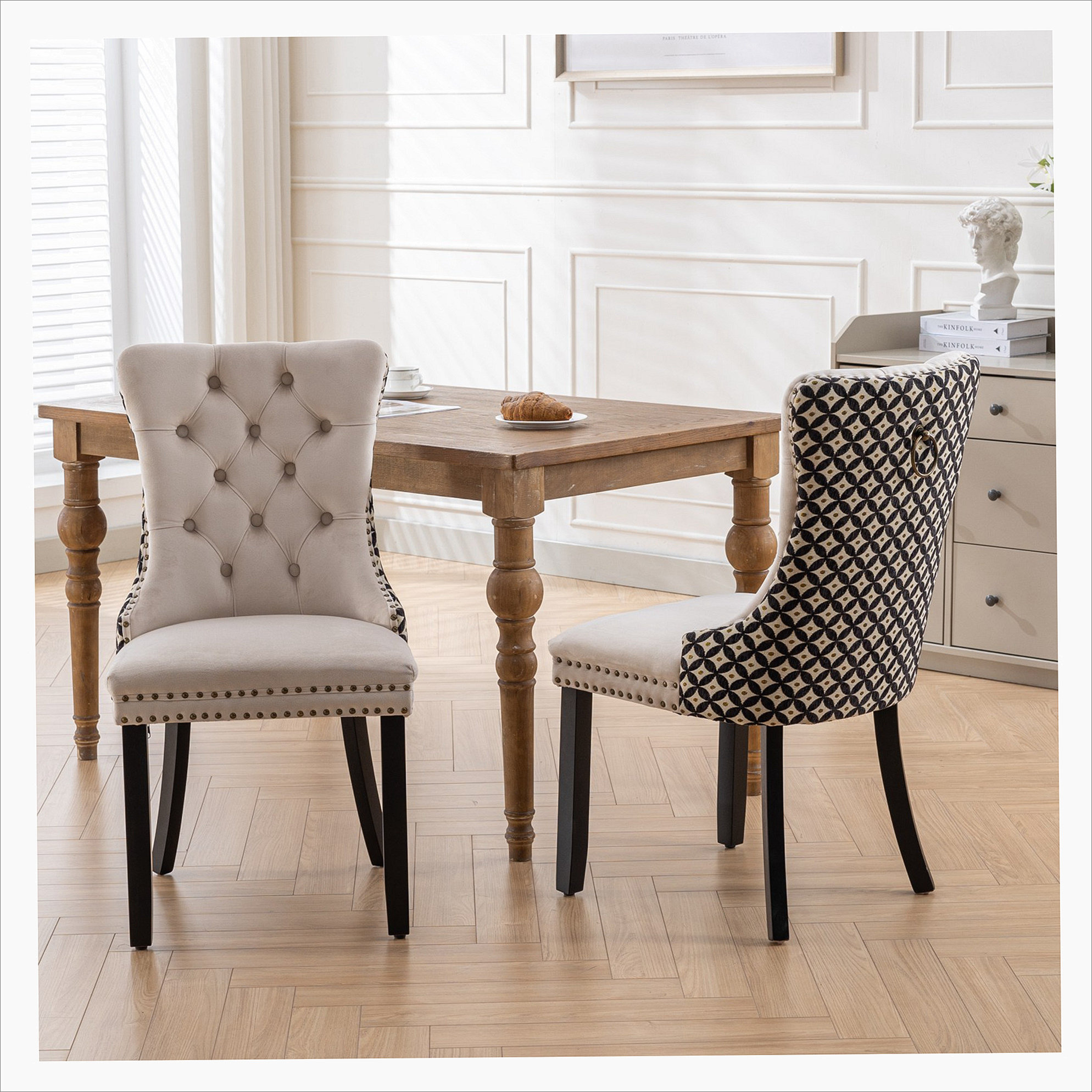 House of Hampton® Classic Velvet Dining Chairs, High-end Tufted Solid ...