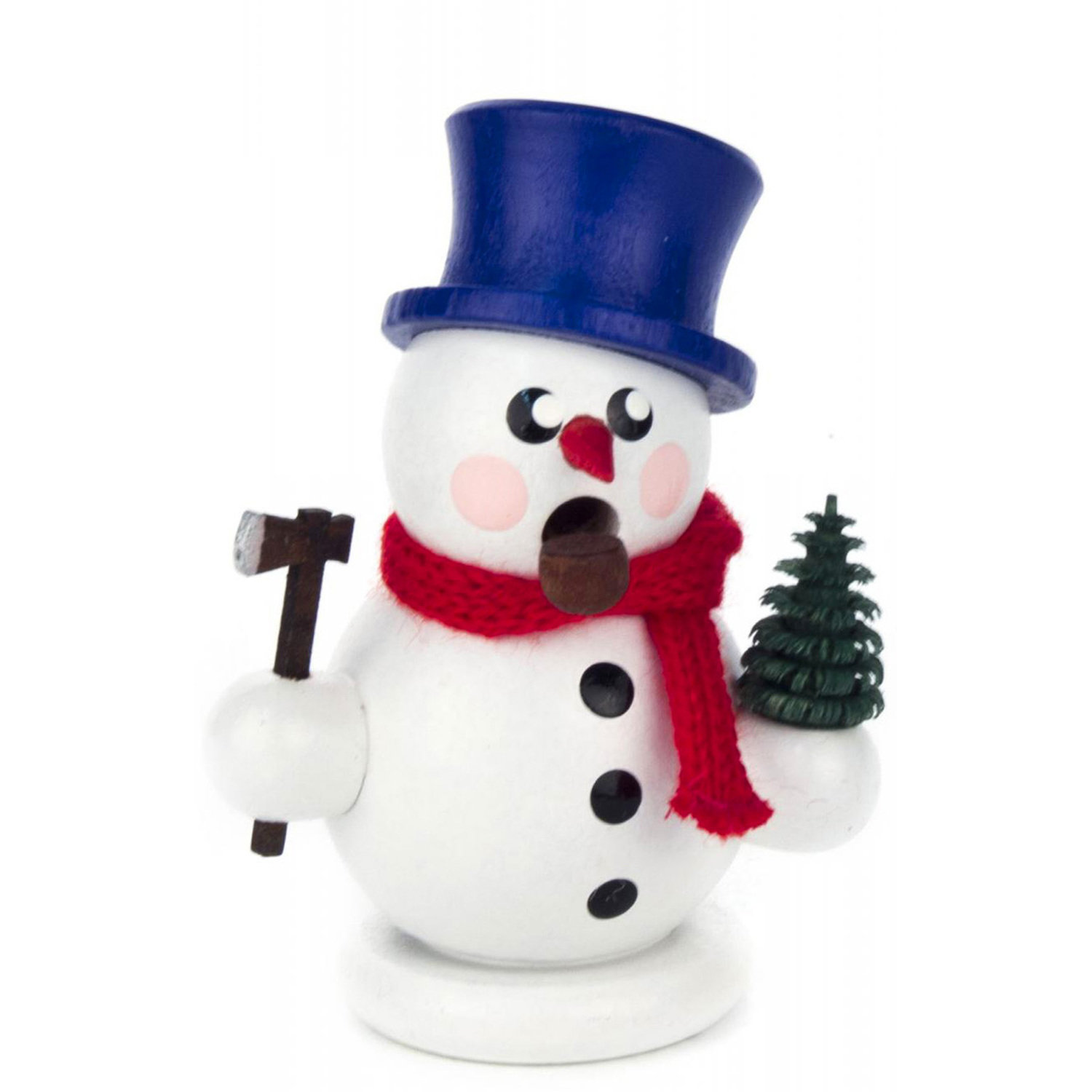 Ophelia & Co. Handmade Incense Burner Snowman Lumberjack with Mini Tree ...