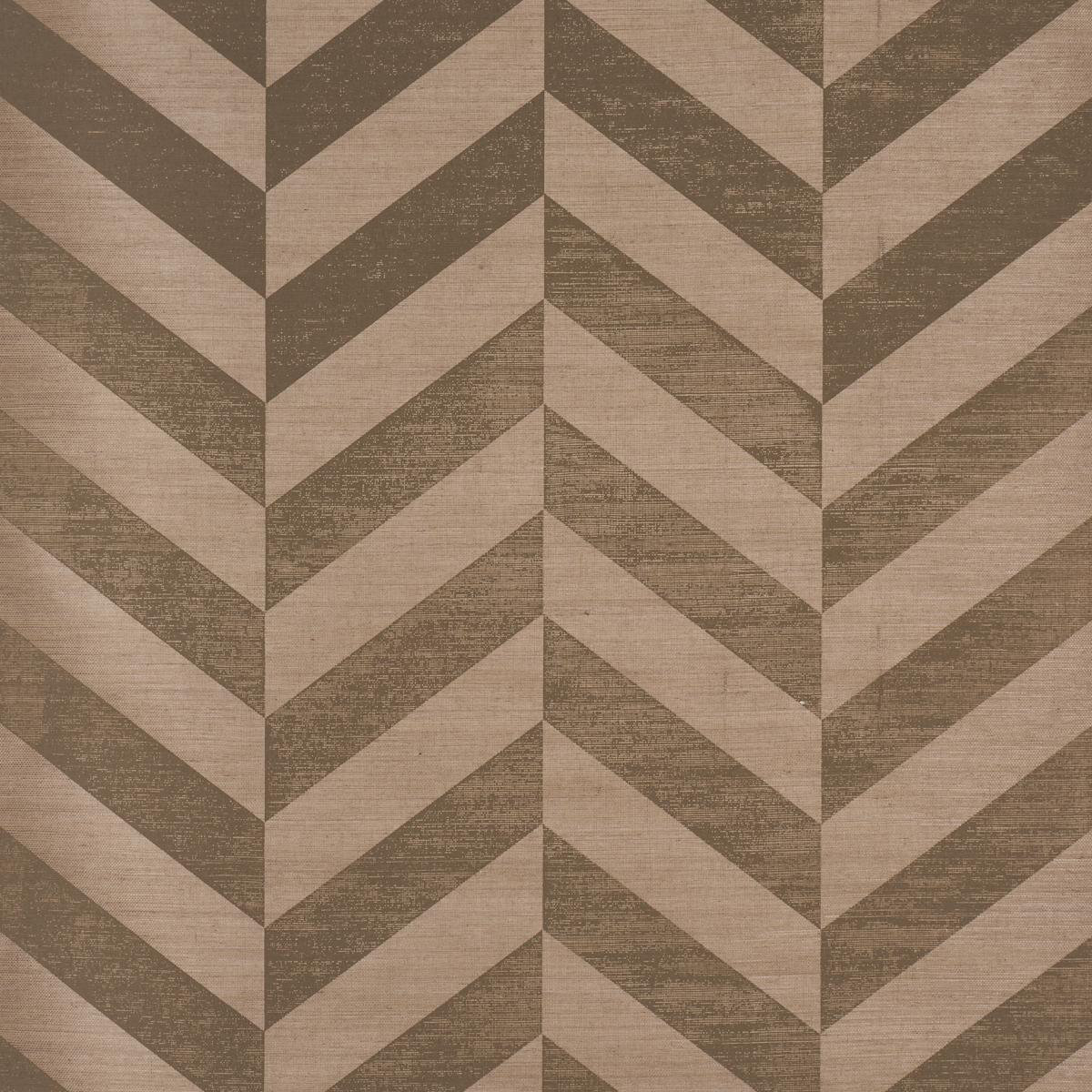 Schumacher Staggered Chevron Grass Cloth Roll | Wayfair