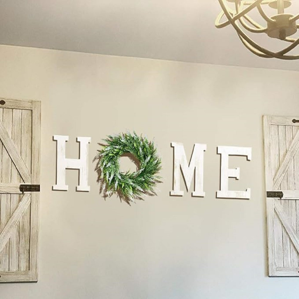 August Grove Home Letters With Wreath-Farmhouse Decor For The Home ...