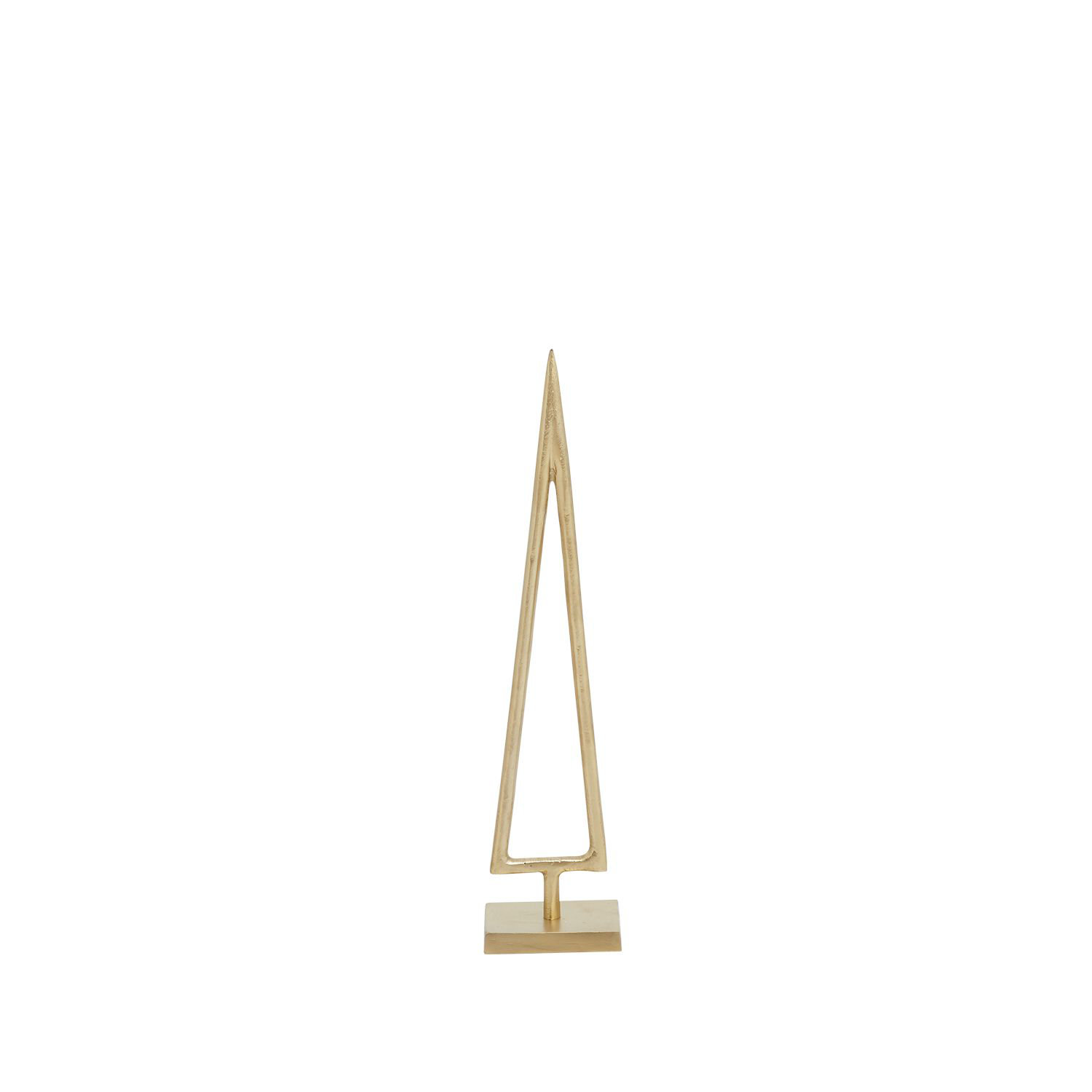 The Holiday Aisle® 2' Gold Triangle Tree | Wayfair