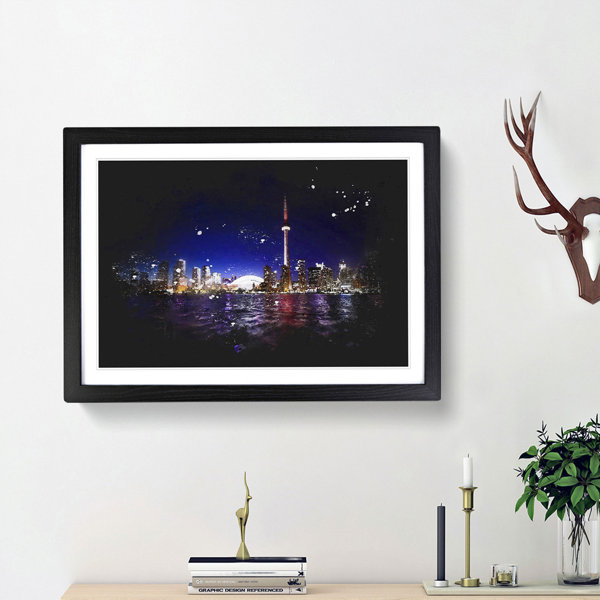 East Urban Home Toronto Skyline in Canada - Picture Frame Graphic Art ...