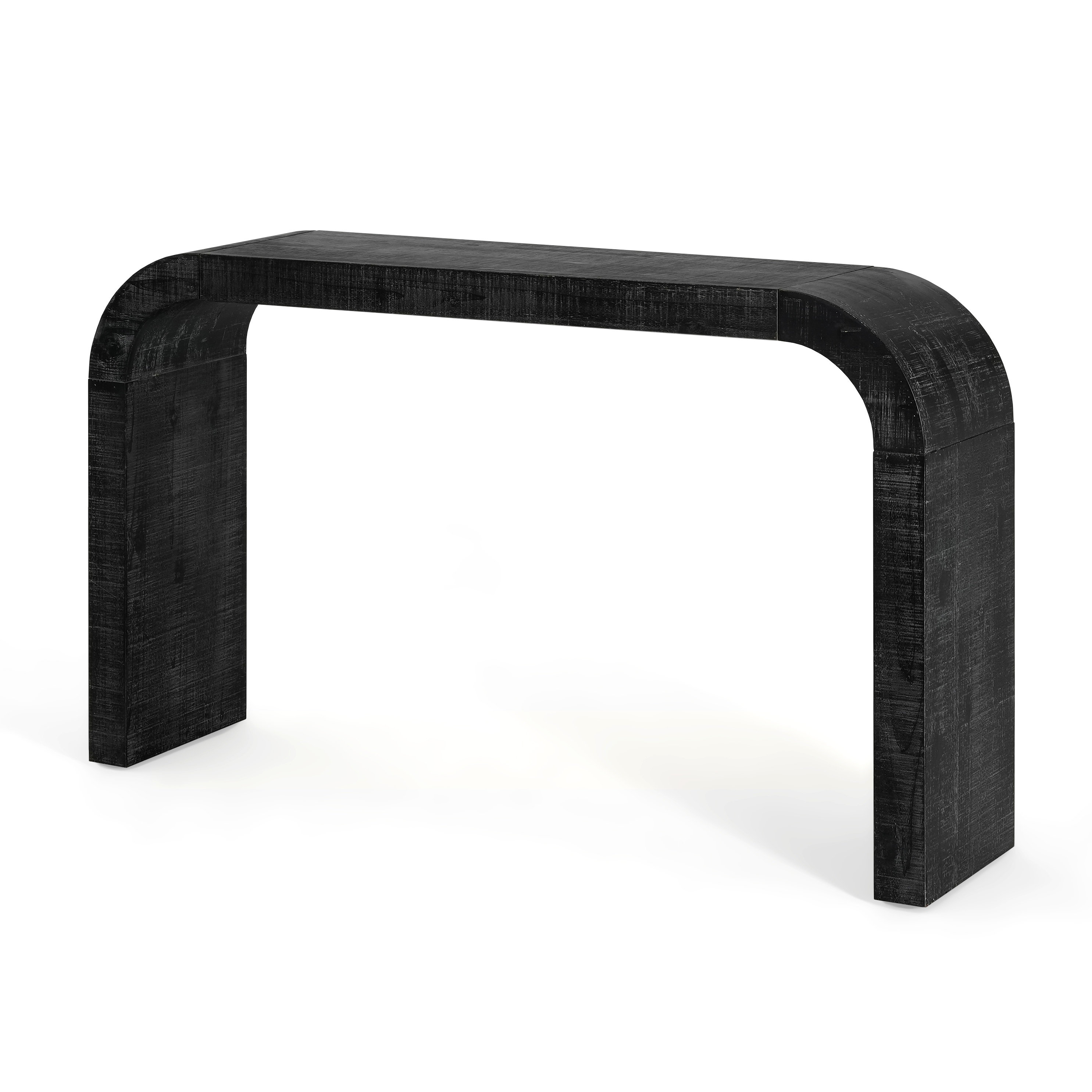 Latitude Run® Mirod 52" Wood Console Table With Curved Edge, Natural ...