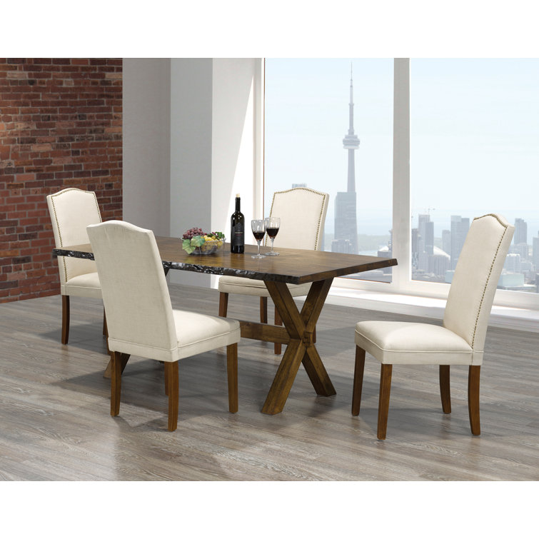 Foundry Select Solid Wood Base Dining Table - Wayfair Canada